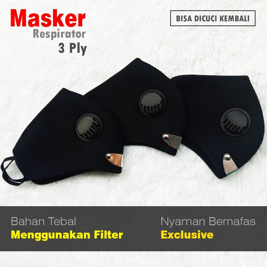 Jual MASKER FILTER RESPIRATOR FULL FACE MASKER MASKER 3 PLY MASKER ...