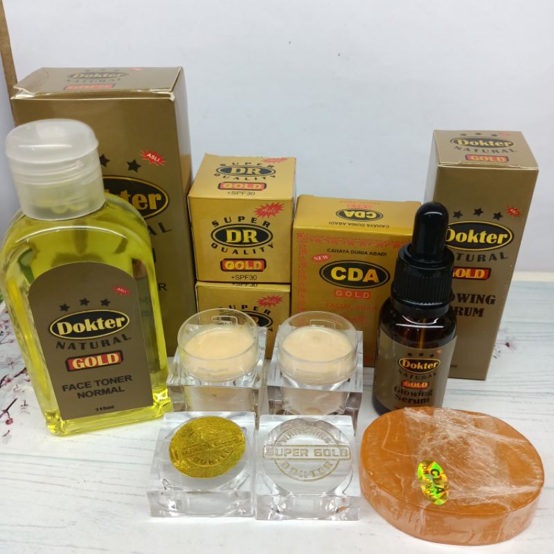 Jual PAKET CREAM DOKTER GOLD // DR GOLD ORIGINAL 4in1 | Shopee Indonesia