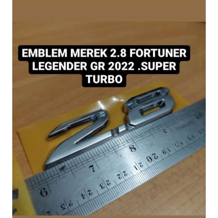 Jual EMBLEM/ lOGO 2.8 FORTUNER LEGENDER 2022 TOYOTA ORIGINAL | Shopee ...