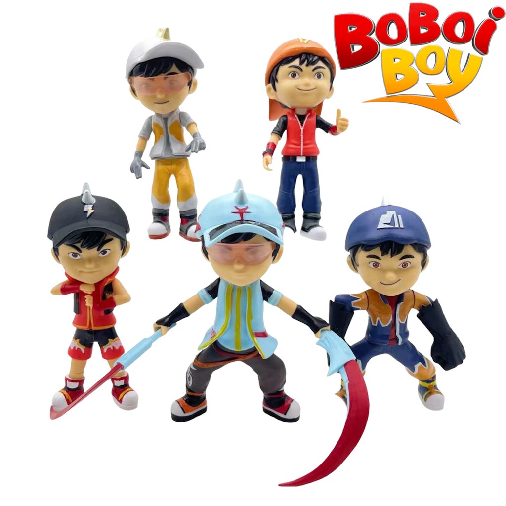 Jual ACTION FIGURE BOBOIBOY SET ISI 5 / 6 PCS MAINAN TOPPER MINIATUR ...