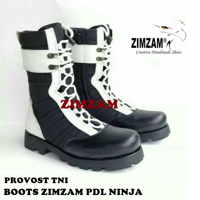 Jual SEPATU SAFETY BOOT PDL NINJA PROVOS TNI PROVOST POLISI UJUNG BESI ...