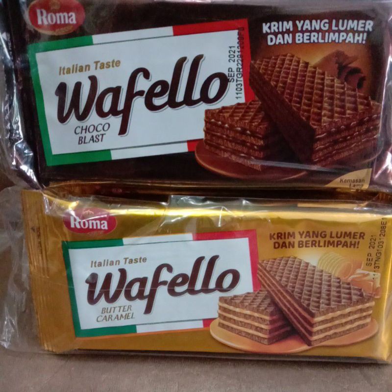 Jual Wafello 10pcs/Wafello 1000/ Roma wafer wafello | Shopee Indonesia