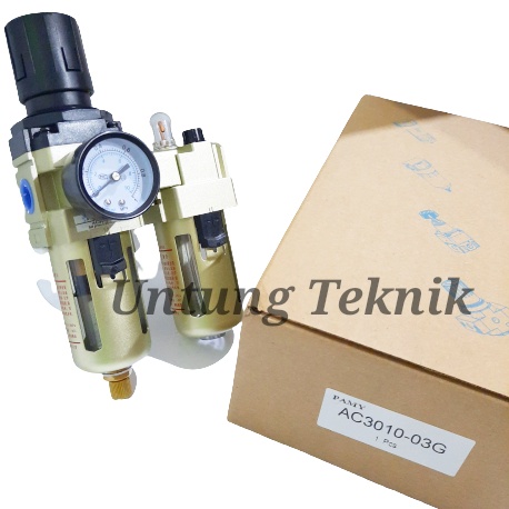 Jual PAMY AC3010-03G AIR FILTER REGULATOR DOUBLE 3/8" AUTO DRAIN HEAVY DUTY | Shopee Indonesia