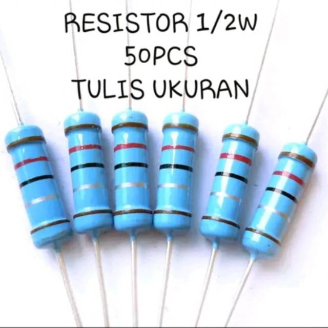 Jual RESISTOR 1/2W 0.5W 0,5W 6K8 8K2 10K 12K 15K 18K 22K 33K 47K 68K 56K 100K 220K 330K 680K 1M ...