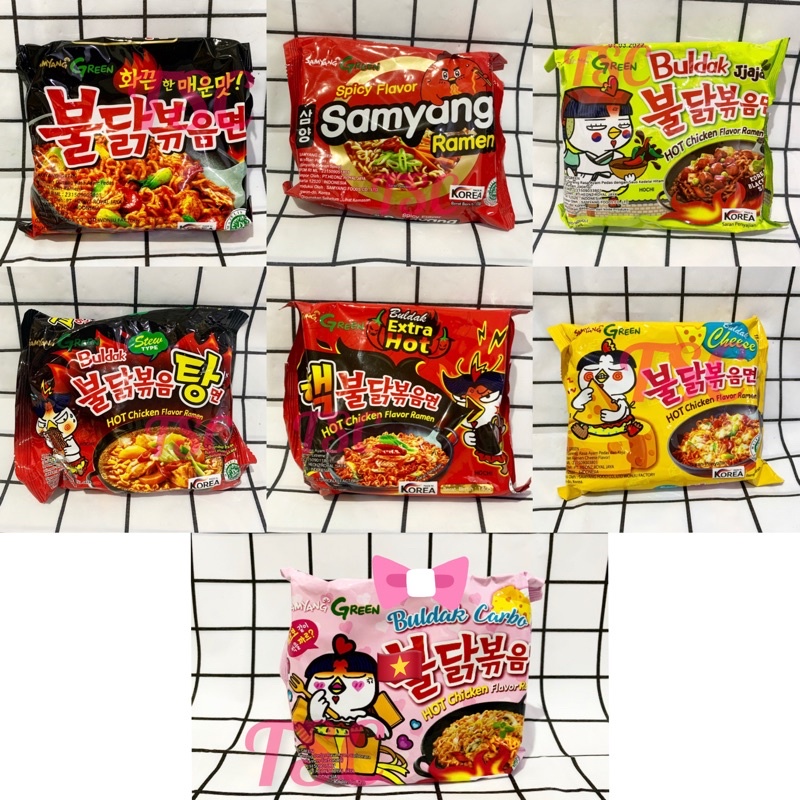 Jual Samyang Green / Stew / Chicken / Ramen / Jjajang / Carbo / Mala ...