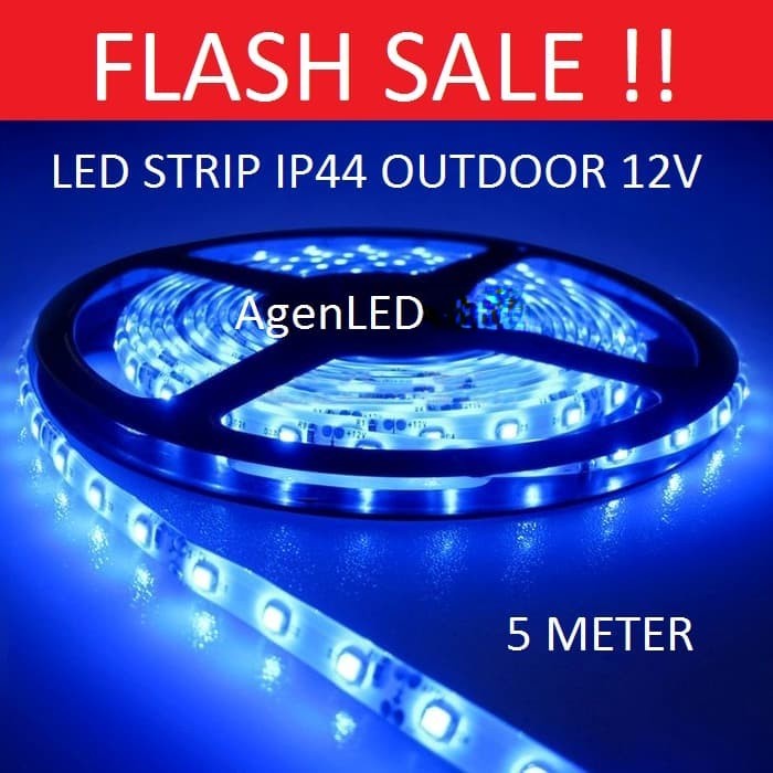Jual Lampu LED STRIP 3528 SMD 2835 IP44 IP 44 Blue outdoor ledstrip ...