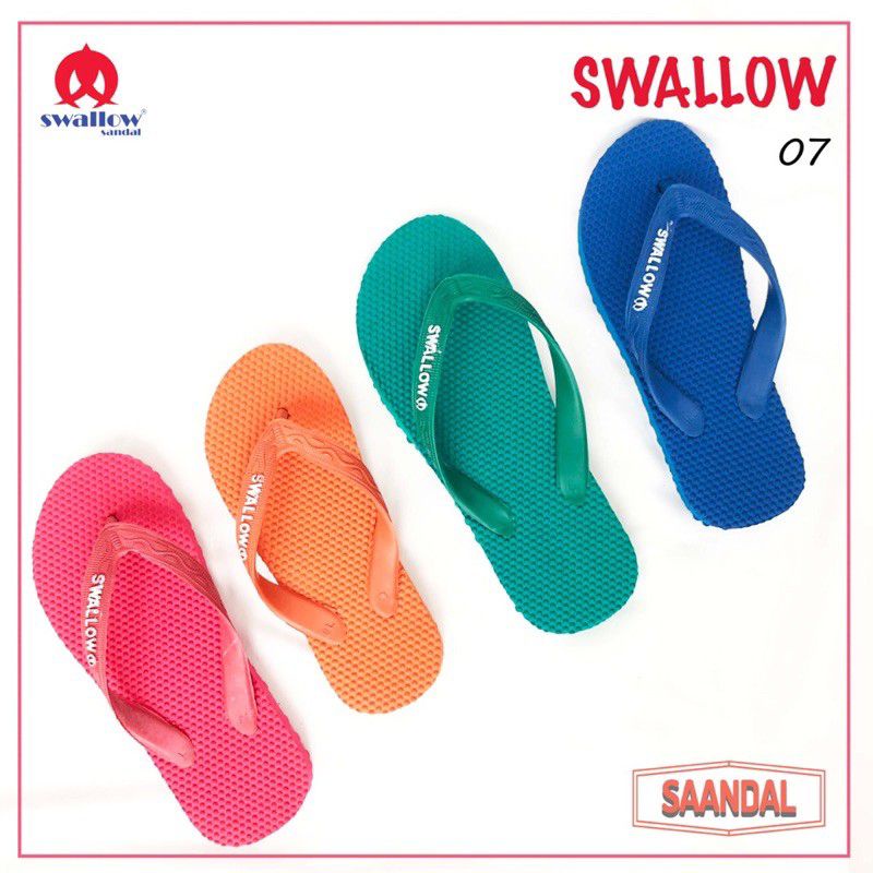 Jual Sandal jepit Swallow duri ORIGINAL dewasa & anak warna warni grigi ...