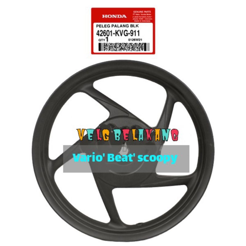 Jual velg peleg belakang vario.beat.beat fi.scoopy. 42601KVG911 ...