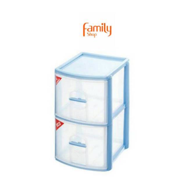 Jual Storage Box/Laci Plastik Fit Mini Drawer Susun 2 Sip 344 L2-Shinpo ...