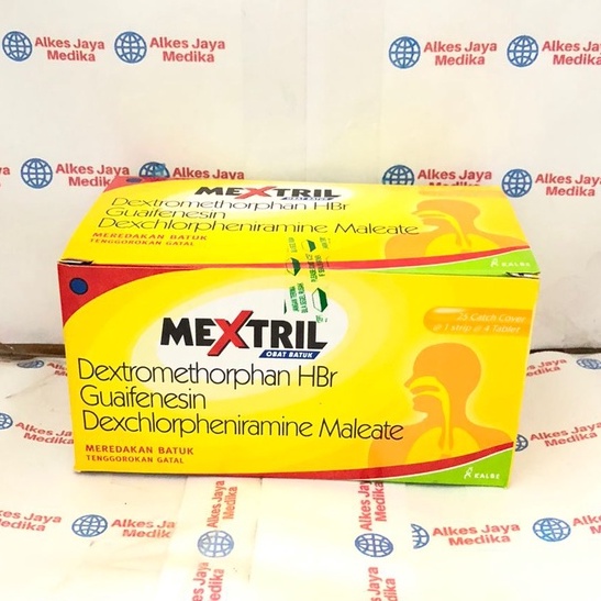 Jual Mextril Box Isi 25 Strip @4 Tablet - Obat Batuk Pilek | Shopee ...