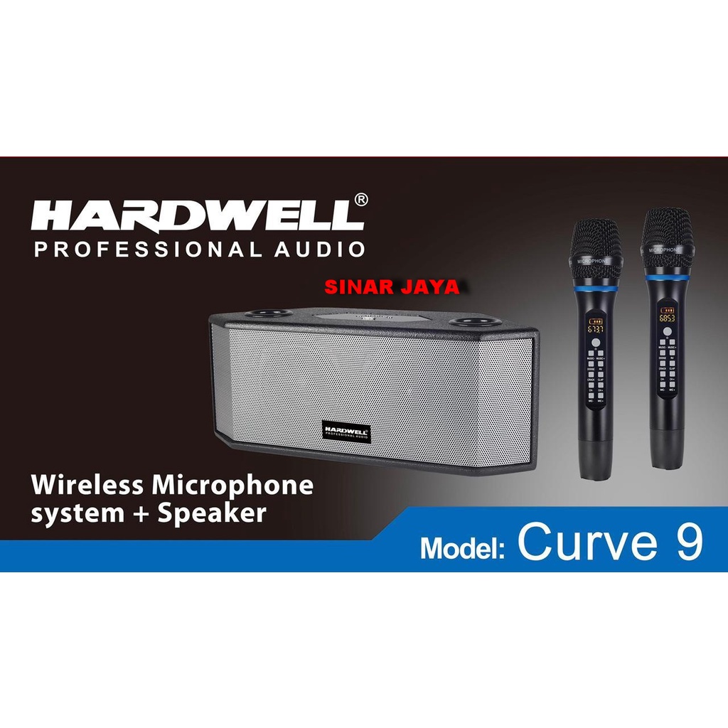 Jual SPEAKER PORTABLE HARDWELL CURVE 9 USB - BLUETOOTH INCLUDE 2MIC ...