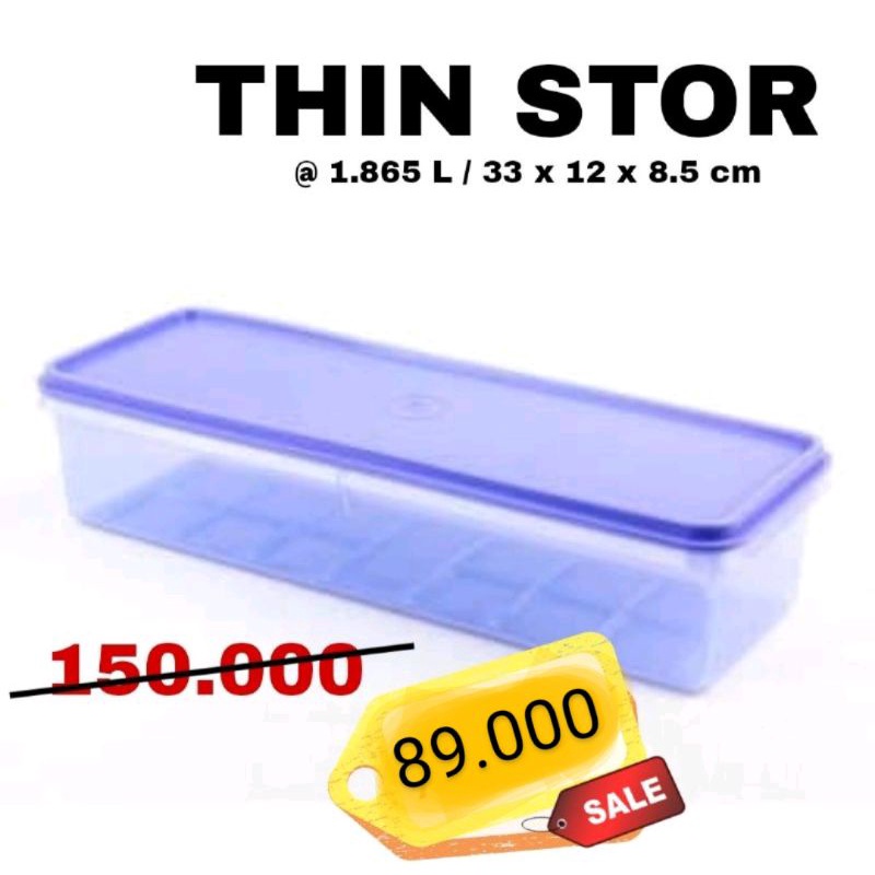 Jual Tupperware Thin Stor (soft violet) | harga 1pcs | Shopee Indonesia