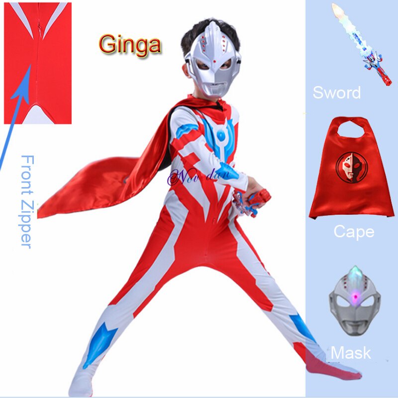 Jual PreOrder Boy Ultraman Superheroes Cape Mask Jumpsuit Suit Geed ...
