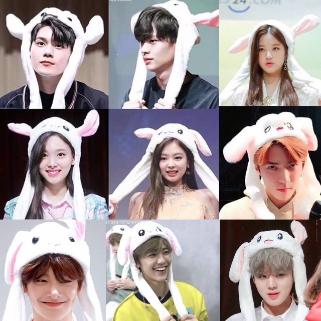 Jual Rabbit Ear Hat / Bunny Airbag / Bando Topi KPOP BLACKPINK TWICE ...