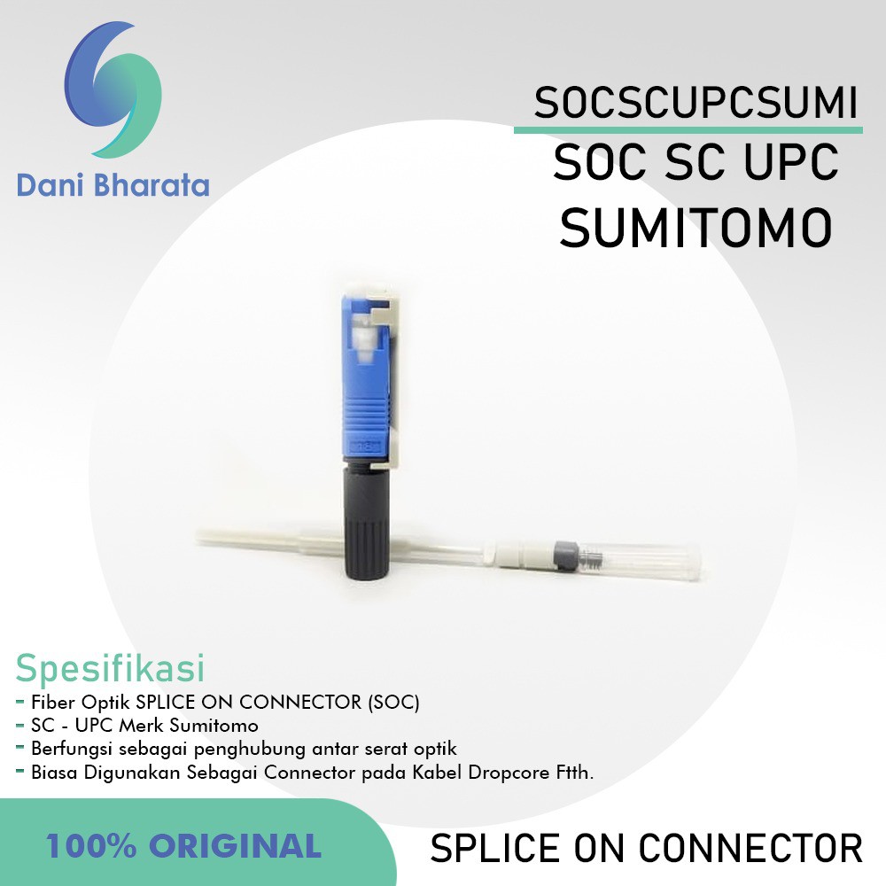 Jual SOC SC – UPC SUMITOMO Splice On Connector Fiber Optik FTTH Fast ...
