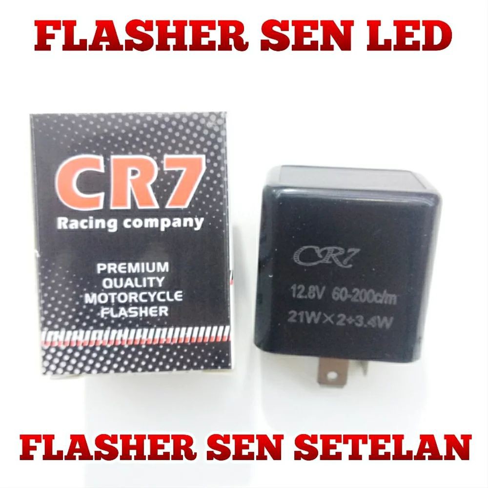 Jual Flasher CR7 Flaser Relay Lampu Sen Sein Hazard Bohlam Led Motor ...