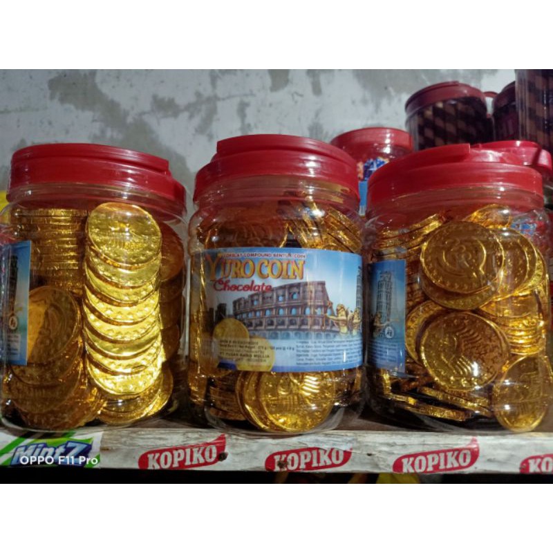 Jual Permen coklat yuro coklat koin yuro chocolate coin koin coklat ...