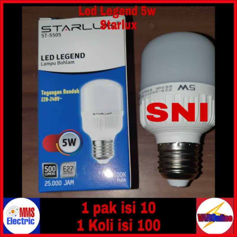Jual Led Legend 5w Starlux ( ber SNI ) | Shopee Indonesia