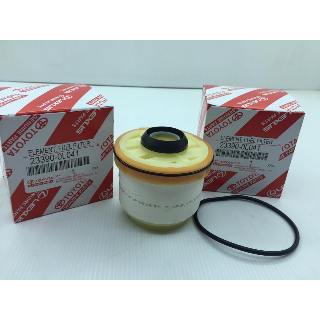 Jual FUEL FILTER SOLAR TOYOTA INNOVA HILUX FORTUNER PAJERO 23390-0L041 ...