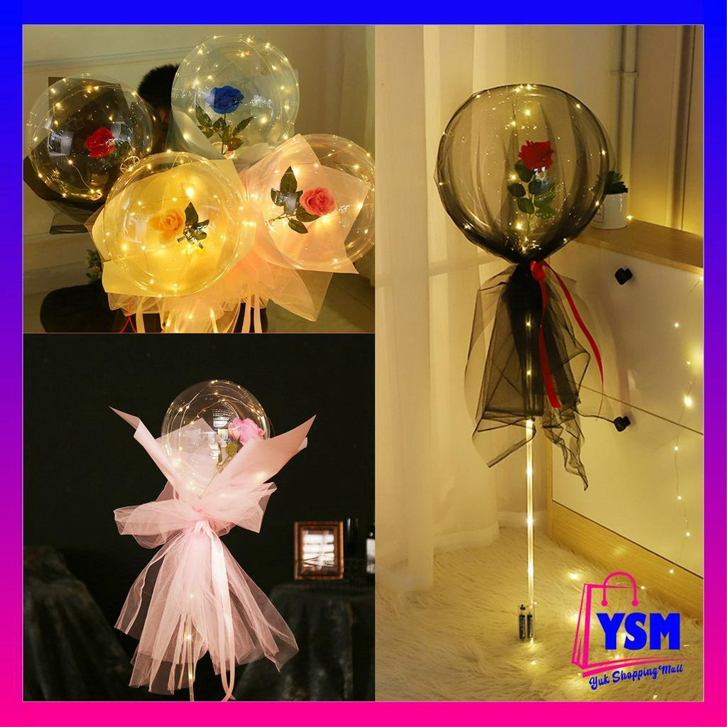 Jual YSM Bucket Balon PVC Balon BOBO Bucket Balon Bunga mawar Bucket ...