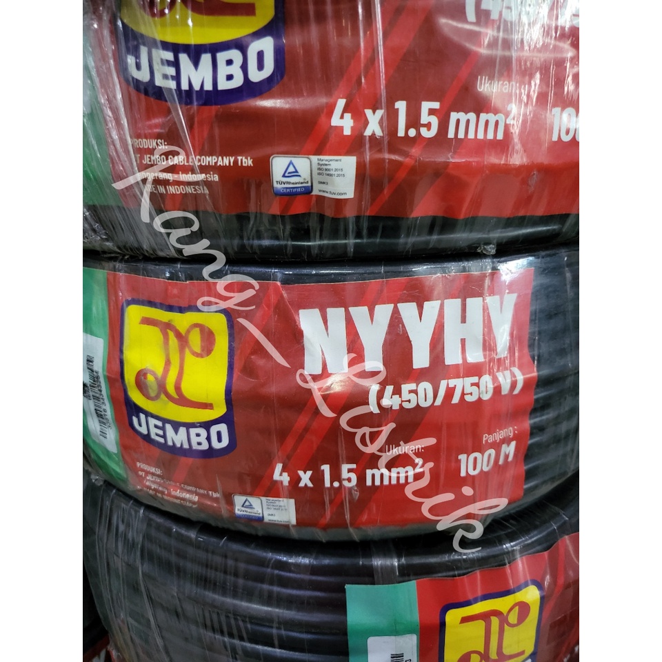 Jual Kabel NYYHY Jembo 4x1.5 Per Meter / Kabel Serabut Jembo 4x1,5 Per Meter | Shopee Indonesia
