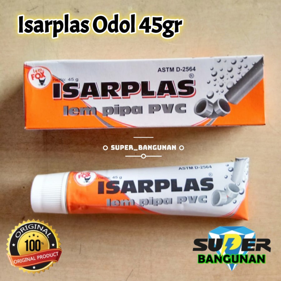 Jual Isarplas 45gr (Lem Pipa / Lem Odol / Lem Isarplas ) | Shopee Indonesia