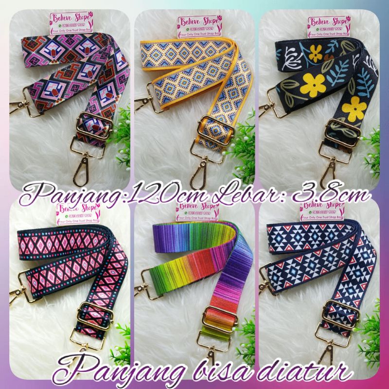Jual (BESI SUPER TEBAL) PREMIUM Long strap - Longstrap - Tali slempang ...