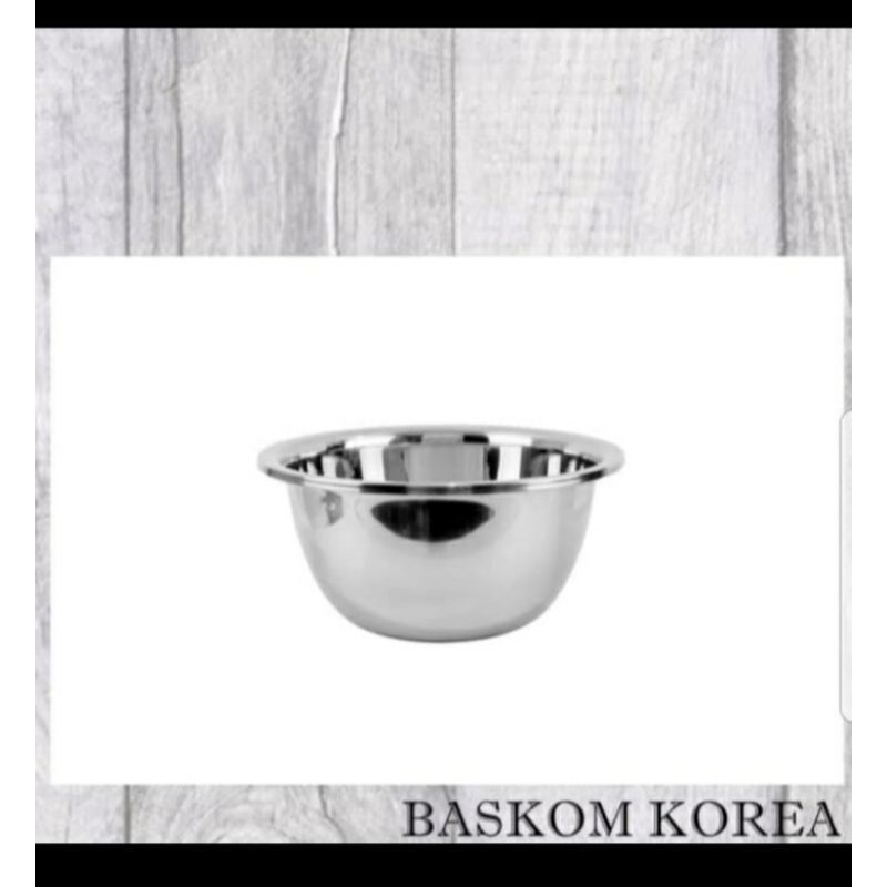 Jual baskom stainless / mixing bowl / mangkok / baskom korea uk 26cm tebal | Shopee Indonesia