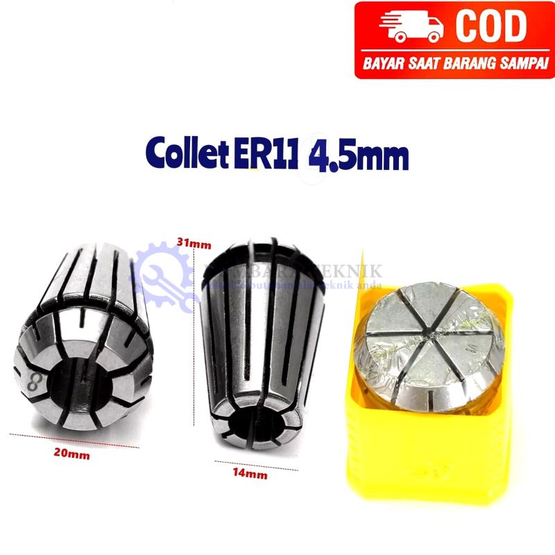 Jual COLLET ER11 COLLET ER 11 ER COLLET CHUCK ARBOR COLLET CHUK MILLING ...