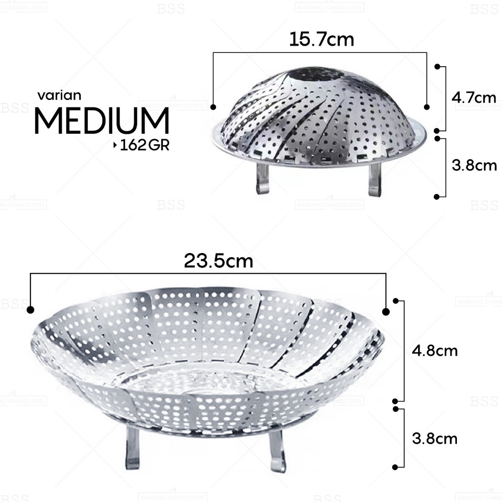 Jual Alas Kukus Lipat Wadah Steamer Teratai Alat Steam Stainless Steel ...