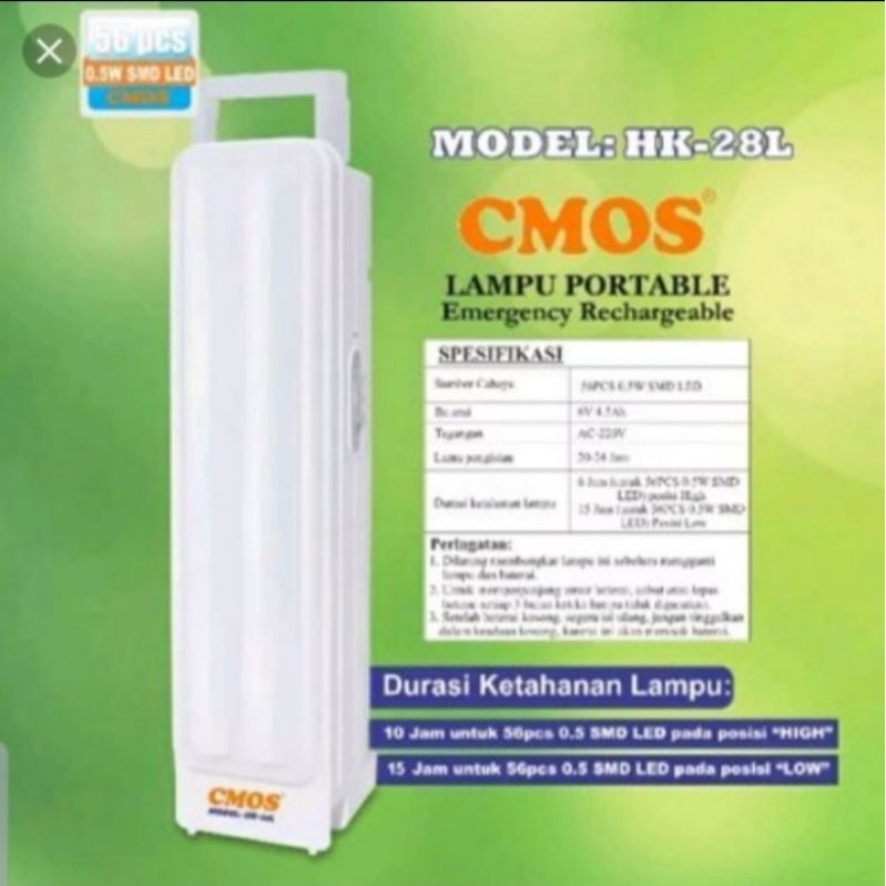 Jual Lampu emergency CMOS HK28L / HK 28 | Shopee Indonesia