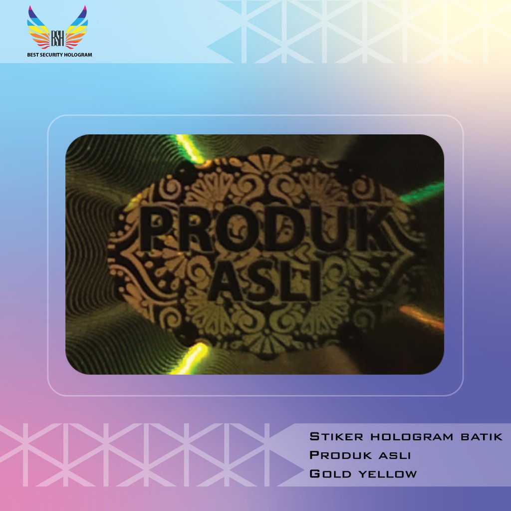 Jual Stiker Hologram Pecah Telur Produk Asli Stiker Segel Box Batik ...