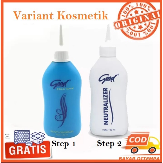 Jual GOOD Cold Wave Obat Keriting Rambut 120 ML / Step 1 & 2 ORIGINAL ...