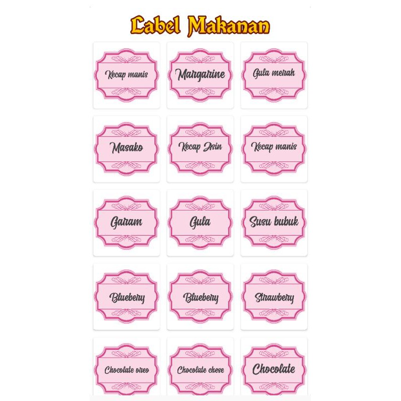 Jual Stiker label bumbu dapur | Shopee Indonesia