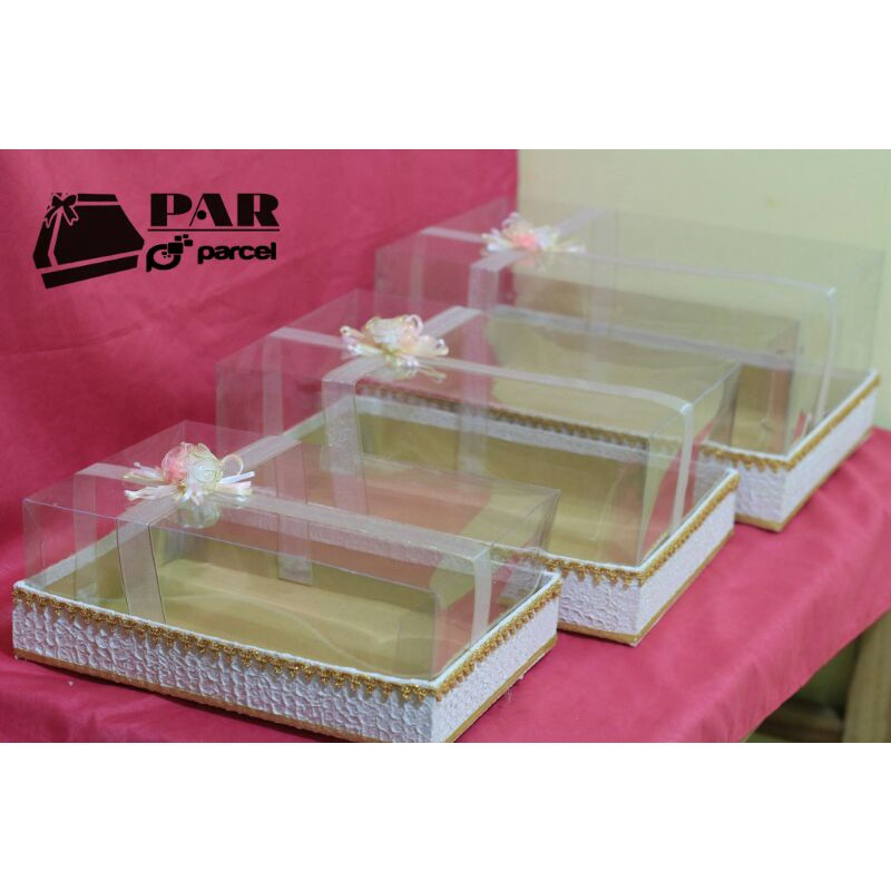 Jual KOTAK HANTARAN kotak seserahan pernikahan Box mika 1 Set isi 3 ...