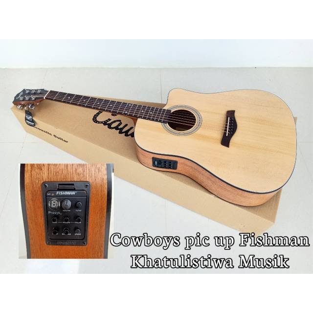 Jual Gitar Cowboy Original Akustik Elektrik Fishman Digital Tuner bonus ...