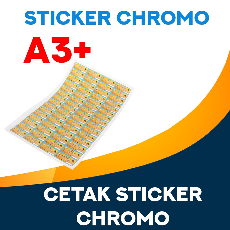 Jual Cetak Sticker Chromo / Sticker Label Kemasan A3+ FREE DESIGN ...