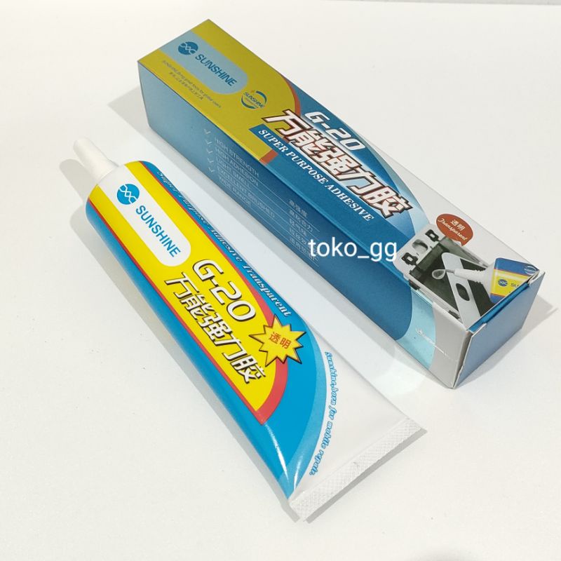 Jual LEM LCD HP / LEM TOUCHSCREEN SUNSHINE G-20 50 ML (CLEAR) | Shopee ...