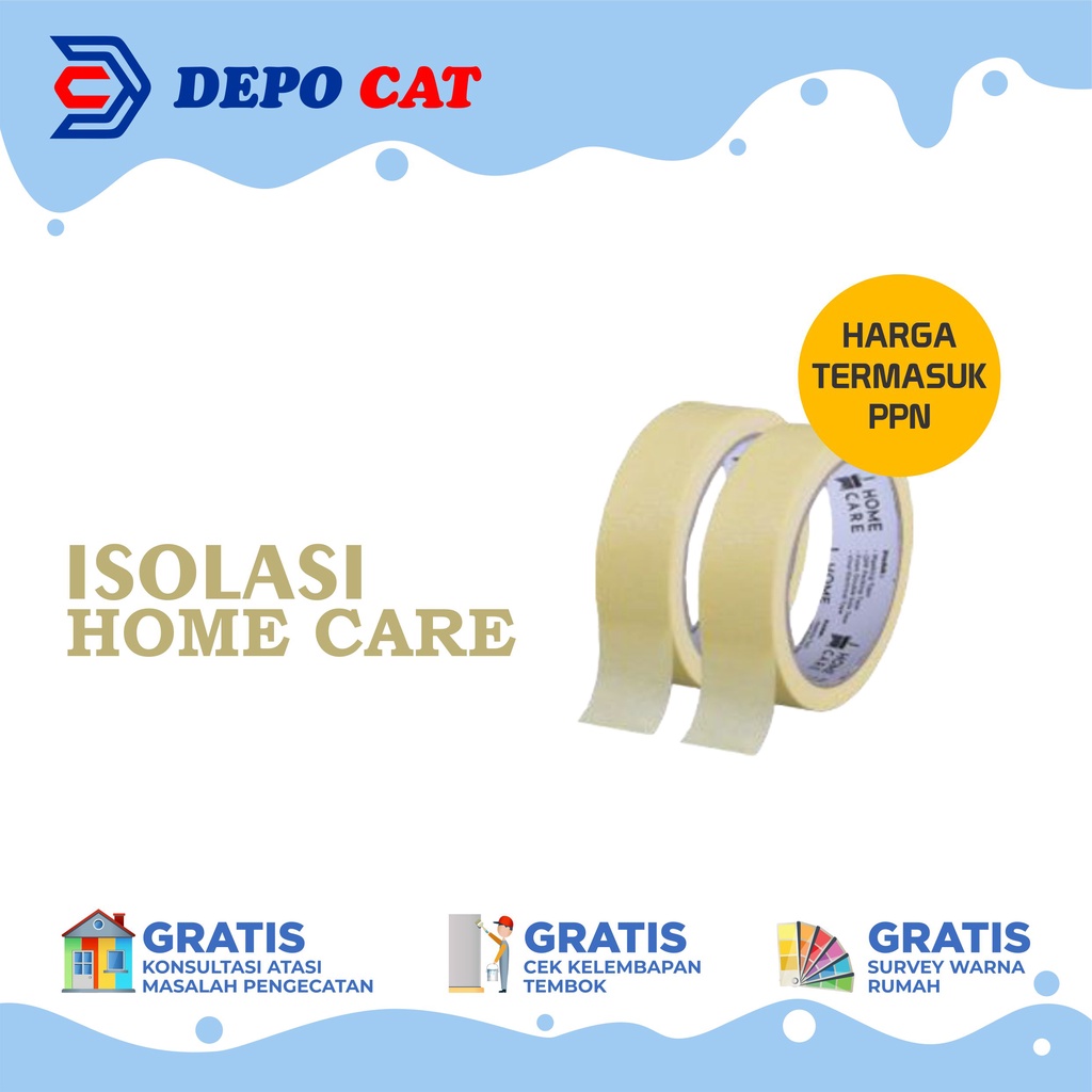 Jual Masking Tape | Isolasi Kertas Home Care 1" | Shopee Indonesia