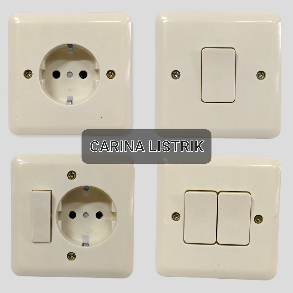 Jual Saklar Engkel / Seri / Ganda / Stop Kontak IB inbow | Shopee Indonesia