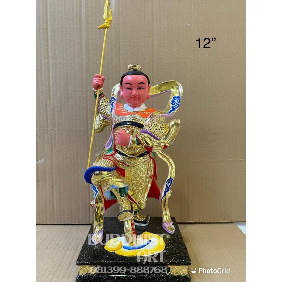 Jual Patung Dewa Naca Naca Nazha locia lo chia 12 inch kayu 01 | Shopee ...