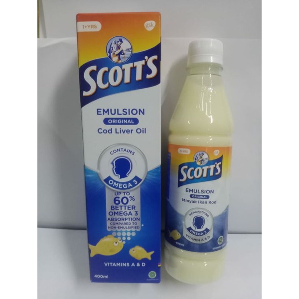Jual Scott's Emulsion Original 400ml | Shopee Indonesia