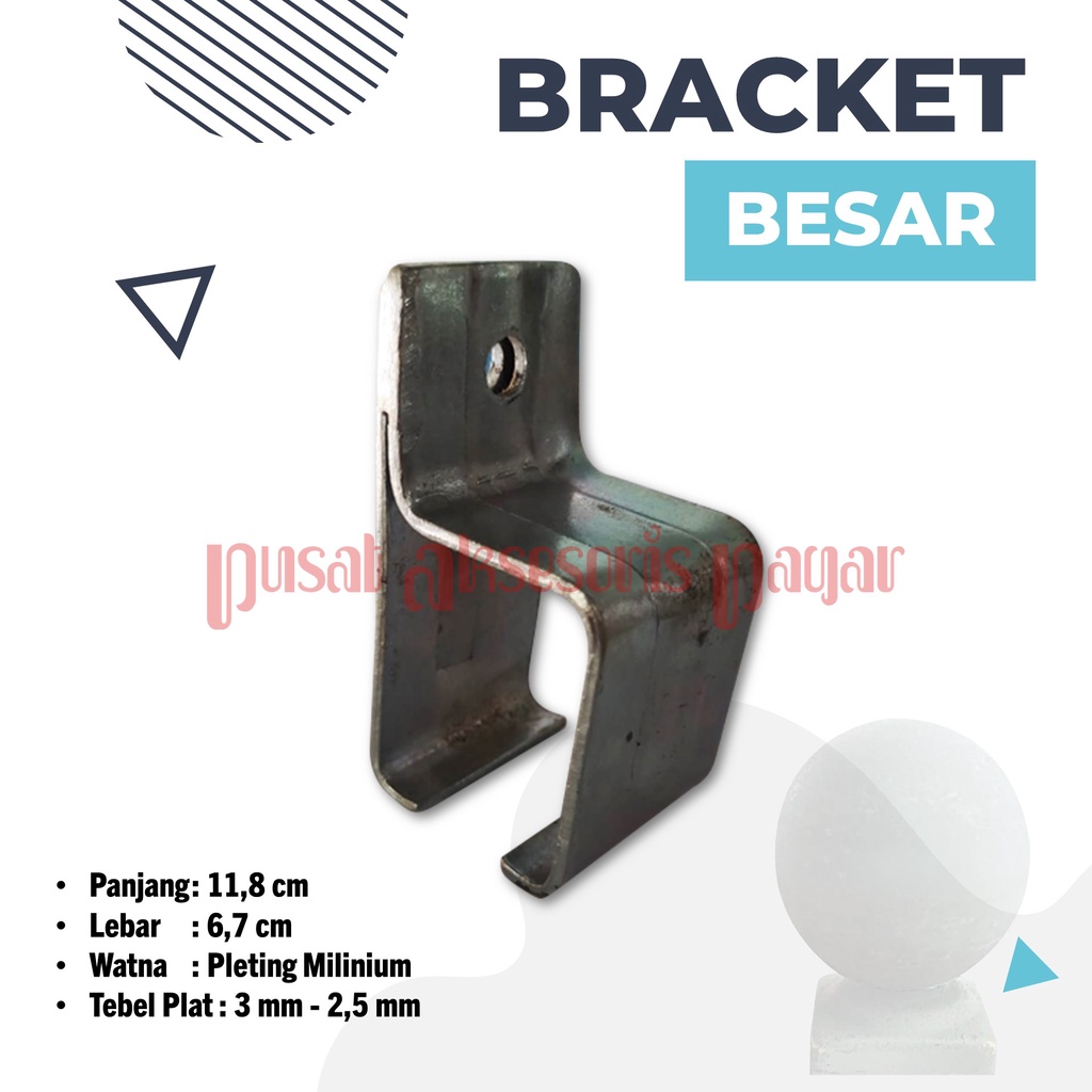 Jual Breket Rel Braket Rel Atas Henderson Pintu Besi | Shopee Indonesia
