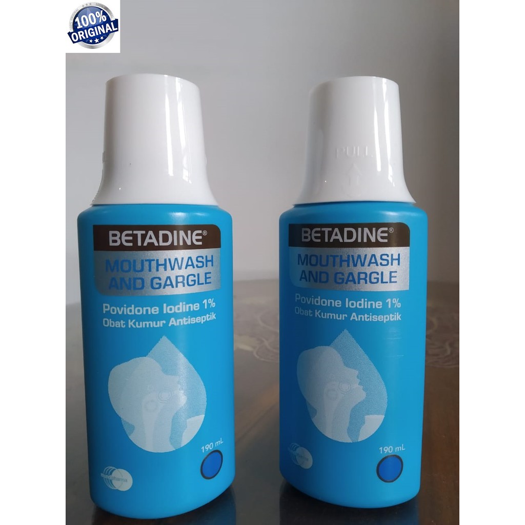 Jual BETADINE MOUTHWASH & GARGLE 190 ML (ORIGINAL PRODUK 100%) | Shopee Indonesia