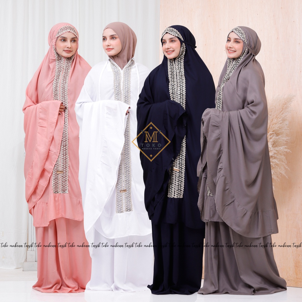 Jual TOKO MUKENA TASIK - MUKENA DEWASA JUMBO 2IN1 KEISYA | Mukena Rayon ...