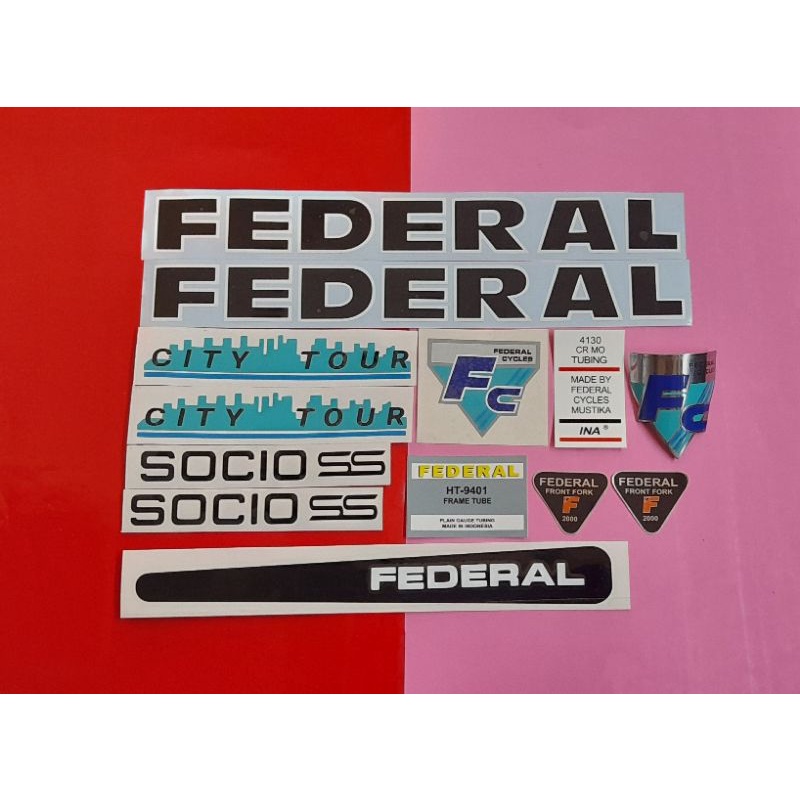 Jual Custom Emblem Sepeda Federal + Stiker Sepeda Federal City Tour ...