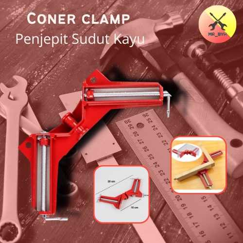 Jual CLAMP SUDUT KAYU KACA Aquarium BESI KAYU CORNER PENJEPIT SIKU ...