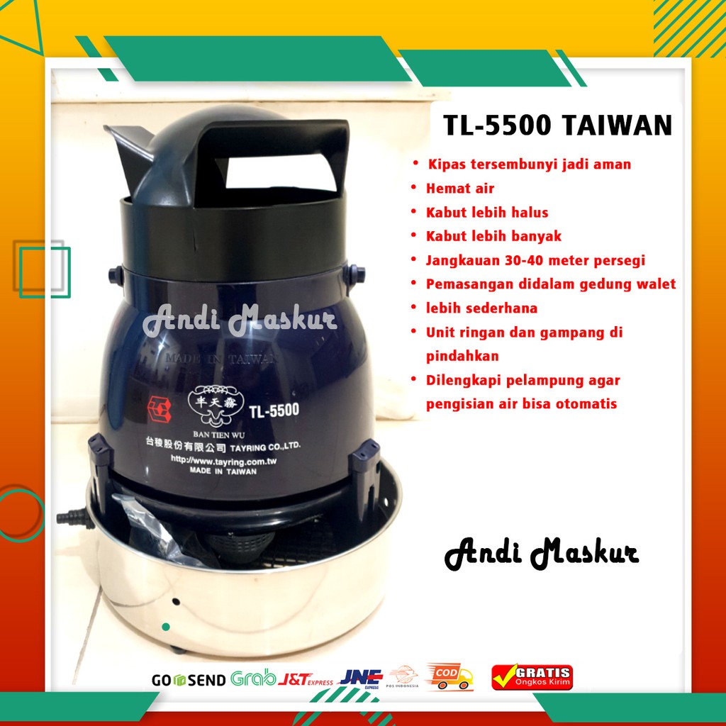 Jual Mesin kabut TL 5500 mesin embun taiwan tl 5500 mesin embun walet ...