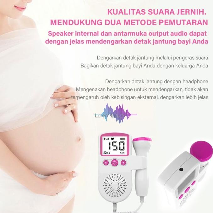Jual Doppler Fetal Alat Pendeteksi Denyut Jantung Bayi Dopler Monitor ...