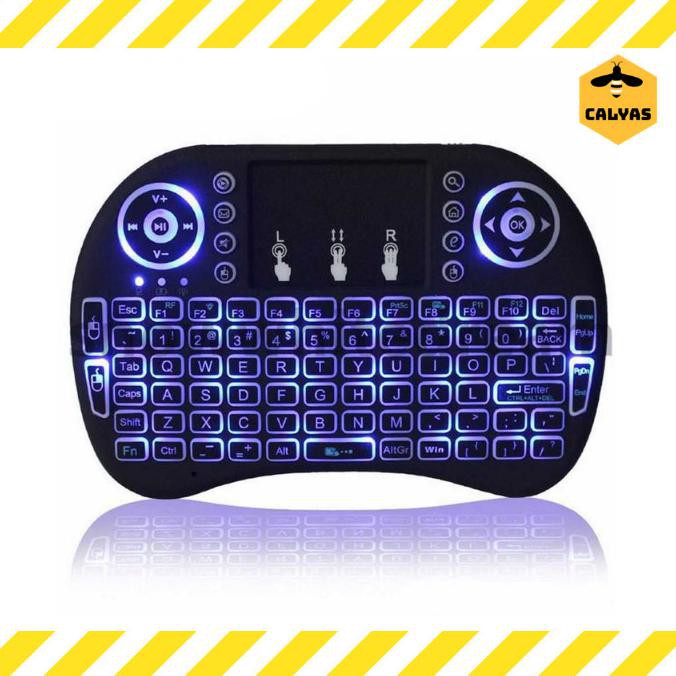 Jual Promo Bulan Ini Mini Wireless Keyboard Rgb 2.4Ghz Touch Pad And ...